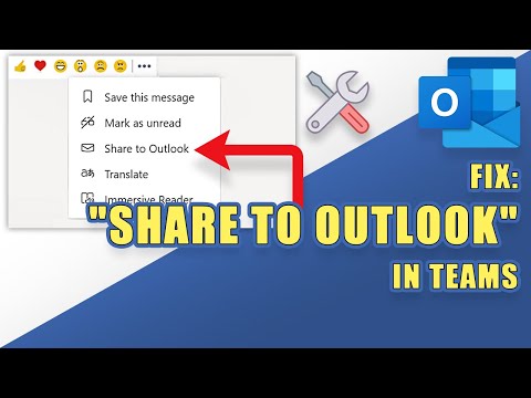 FIX: "Share to Outlook" Not Working in Teams (Troubleshooting Steps)
