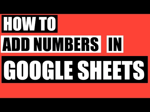 How to add numbers in a Google Sheets spreadsheet - Using two methods including the =sum formula