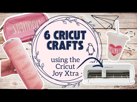 CRAFT WITH ME | 6 Cricut Crafts Using the Cricut Joy Xtra