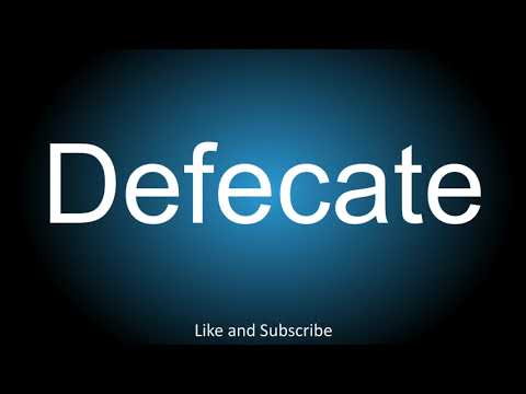 How to correctly pronounce - Defecate.