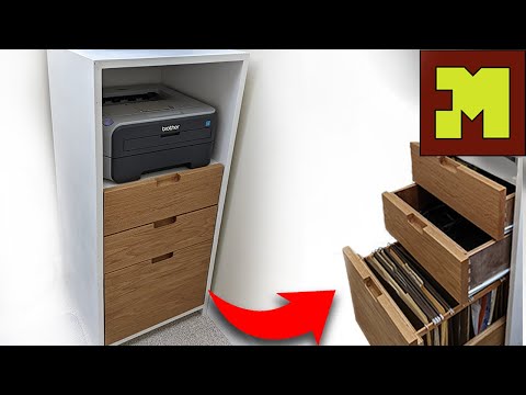 Making a Modern Small Office Cabinet with White Oak and a File Drawer | Fine Hobbyist Woodworking