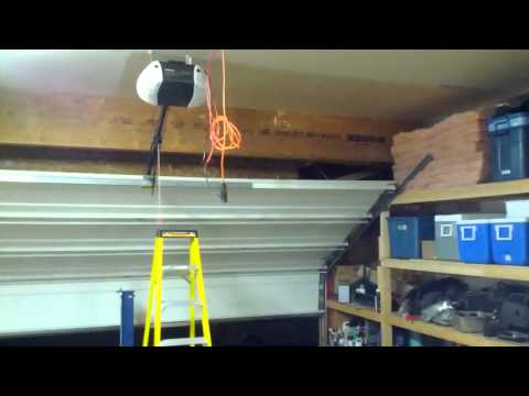 Hybrid High-Lift Garage Door for Small Garage with 4-post lift