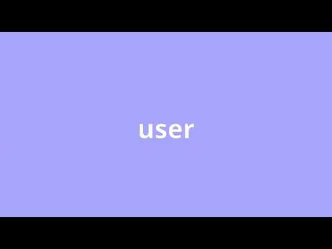 what is the meaning of user