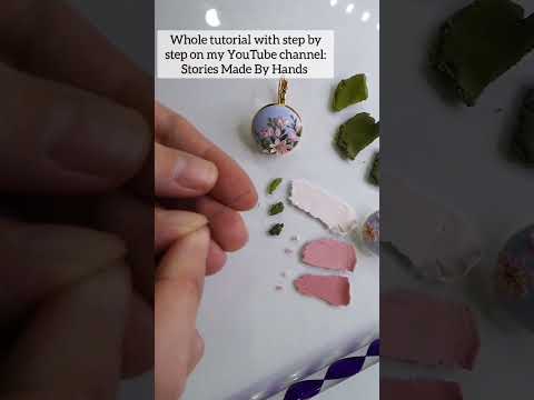 Magnolia Polymer Clay Earrings Polymer Clay Flower Jewelry Making tutorial Flower Earrings #magnolia