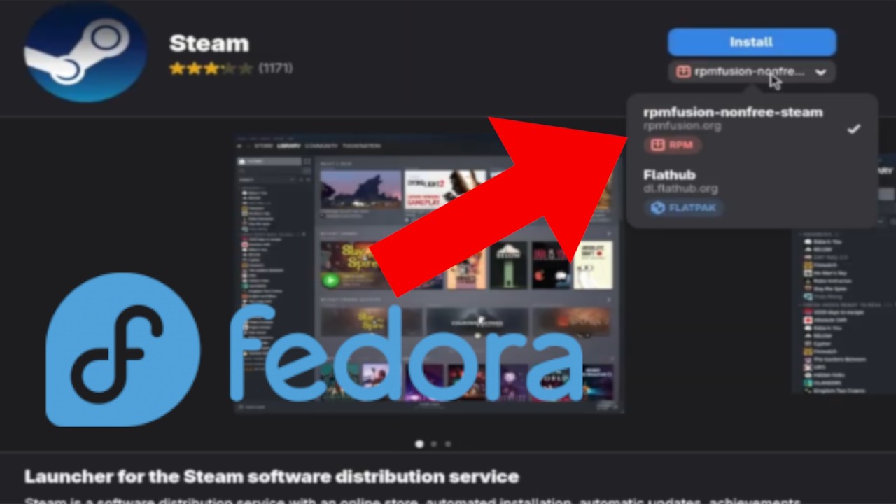 How to install steam on Fedora Linux