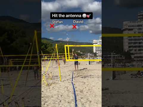 Hit the antenna challenge indoor vs. beach pro🏐🎯 #volleyball