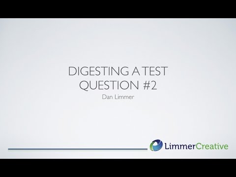 Digesting a NREMT test question #2