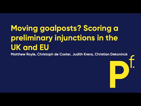 Moving the goalposts? Scoring a preliminary injunction in the UK and EU