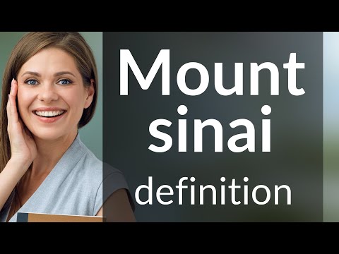 Mount sinai • MOUNT SINAI definition