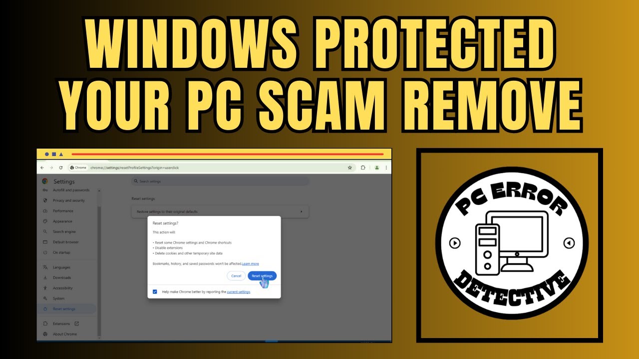 How to Remove Windows Protected Your PC Scam