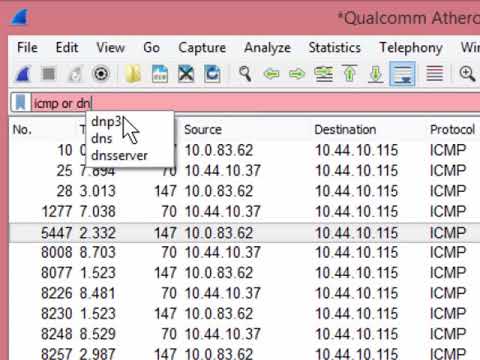 Navigating with Wireshark and ICMP, DNS, ping