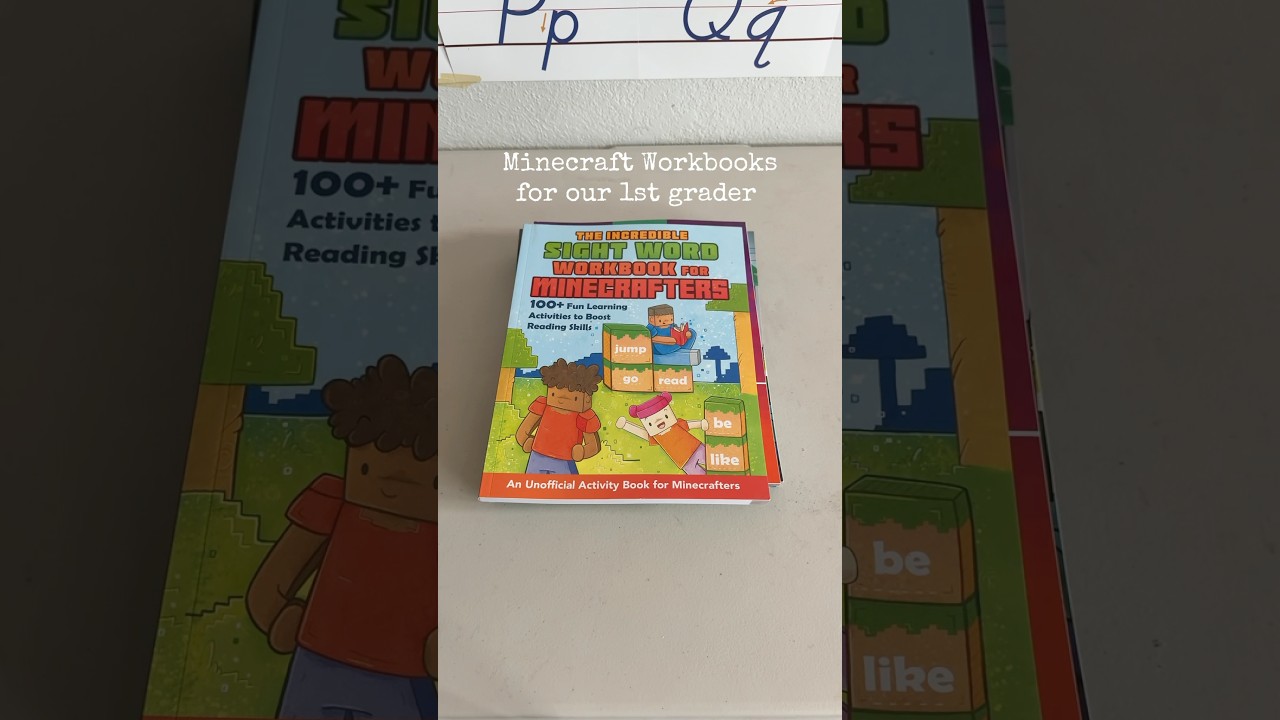 Minecraft Workbooks for 1st Grade 2nd Grade #homeschoolingfun #minecraft #workbooks #curriculum