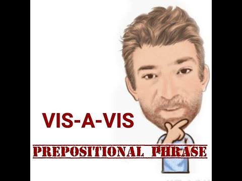 English Tutor Nick P Prepositional Phrase (122) Vis-a-Vis  (Origin)