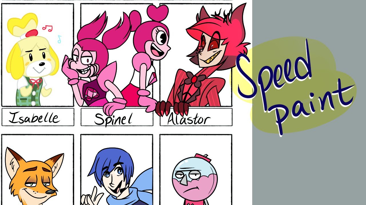 Fanart of 6 Characters Challenge [SPEEDPAINT] #SixFanarts