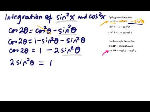 Trig Identities Double Angles for sin squared