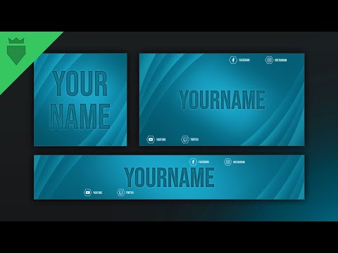 Light Blue (Logo, Banner and Screen Offline | Tutorial + Template) FREE