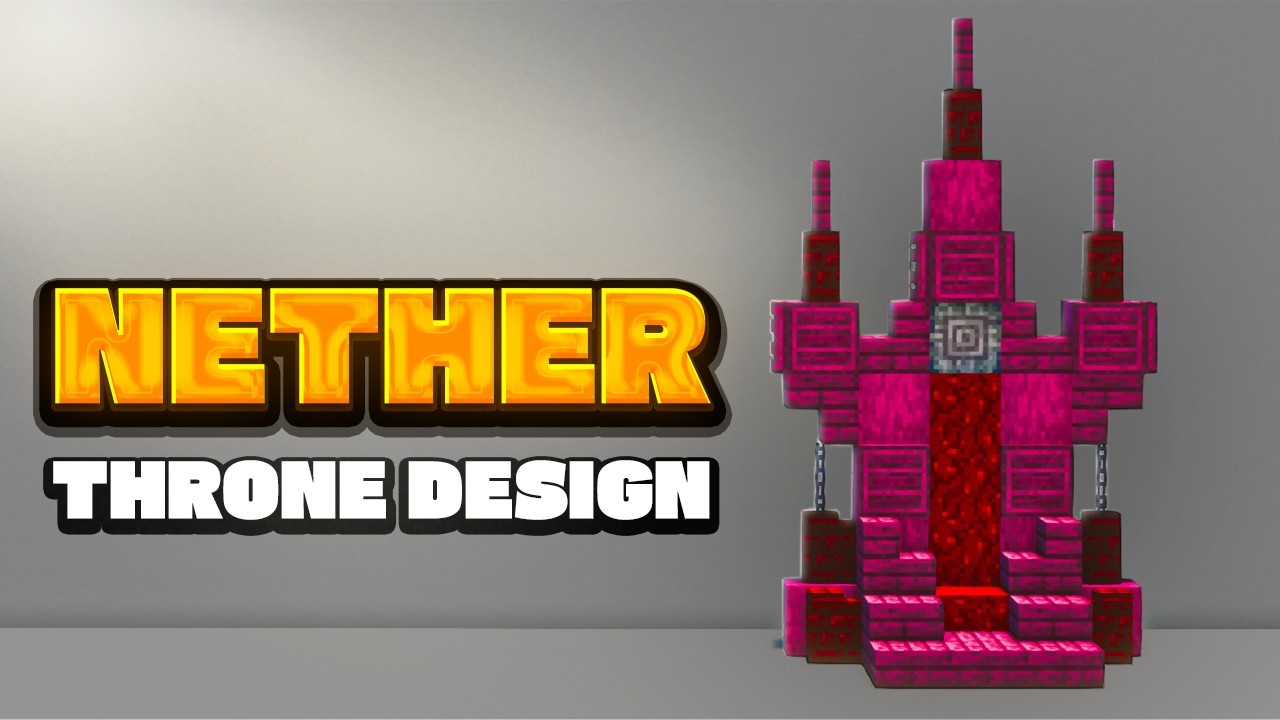 Minecraft : Throne design (nether theme)
