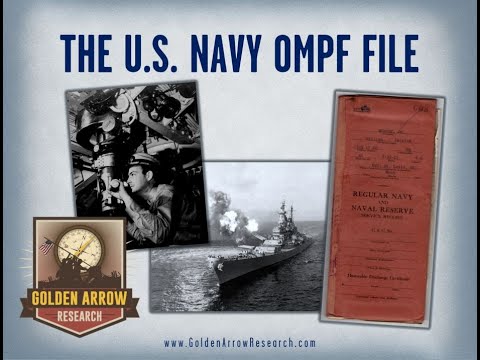 Navy Official Military Personnel Files from WWI, WWII, and the Korean War at the National Archives