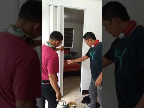 INSTALLATION NG ACCORDION DOOR☝️JB'S KOREAN BLINDS