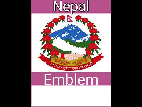 Nepal flag, Nepal emblem, Nepal map, / #nepal #flag #nepali #map #shorts #emblem #nepalese