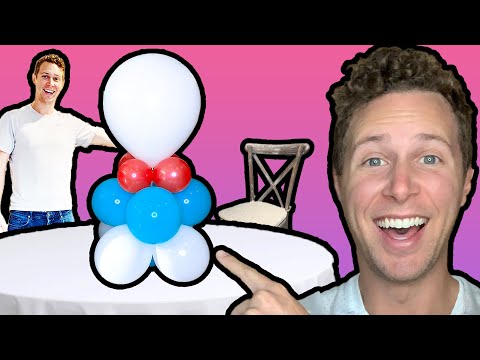 Balloon Centerpiece for Table (Under $5) Tutorial (How to Make)