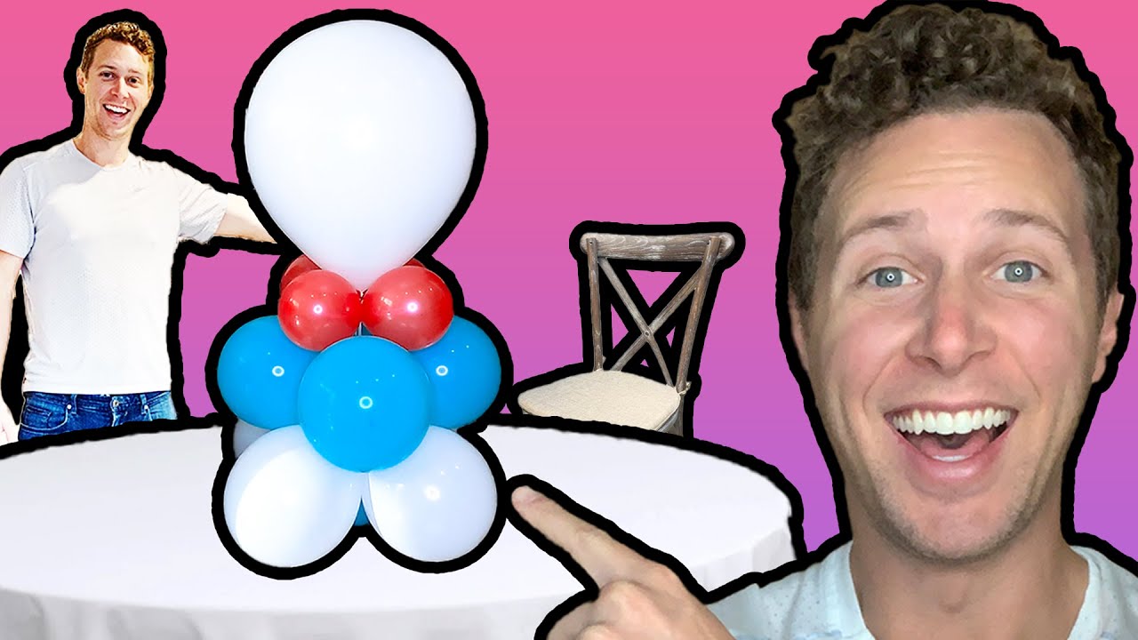 Balloon Centerpiece for Table (Under $5) Tutorial (How to Make)