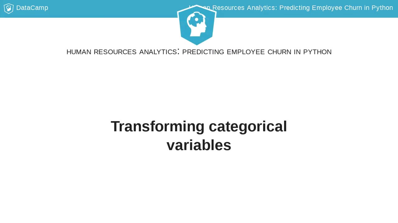 Python Tutorial: Transforming categorical variables