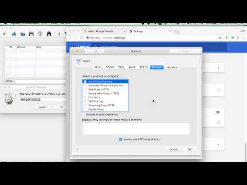 How to set up Chrome or Safari to connect Charles proxy on Mac