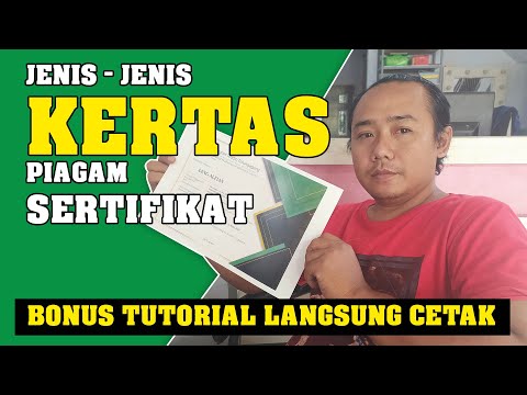 jenis kertas untuk sertifikat dan piagam