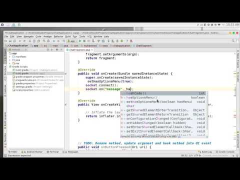 231 Android Studio Chat network JSON NodeJS JavaScript | Android Studio ...