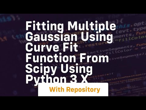 Fitting multiple gaussian using curve fit function from scipy using python 3 x