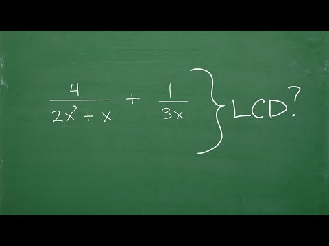 Letās find the LCD (Lowest Common Denominator) with Variablesā¦Step-by-Stepā¦.