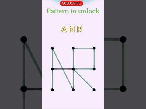 Pattern Lock Idea for Letter "ANR" ||Name pattern lock || Jatinofficial1 #shorts #short #trend