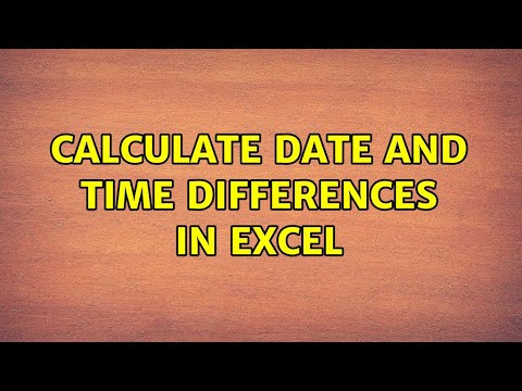 Calculate date and time differences in Excel (2 Solutions!!)