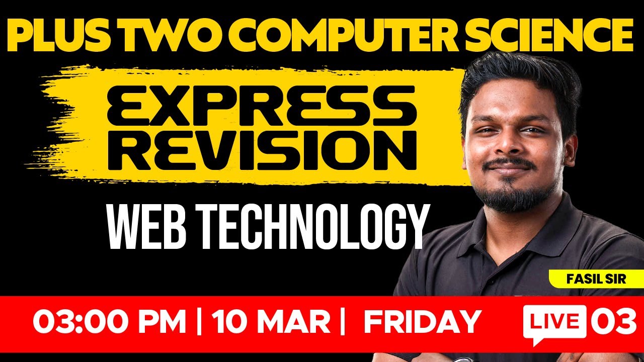Plus Two Computer Science - Web Technology | Xylem +1 +2