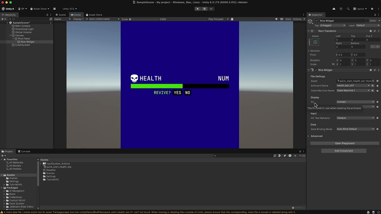 How to use Rive Files in UNITY 👾