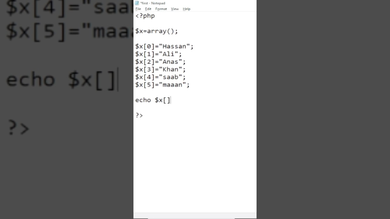 Array in php - write easy method - php tutorial