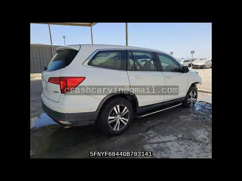 5FNYF6844GB703141 - Honda PILOT 2016