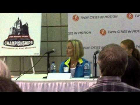 Jen Rhines, Medtronic TC 10 Mile Press Conference