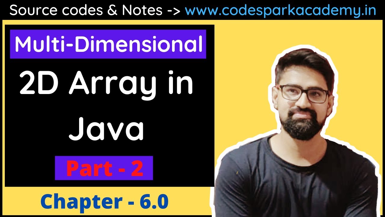 Array Chapter 6 (Part 2) - Multi-dimensional 2D (MATRIX & JAGGED) array in Java by Code Spark || CS