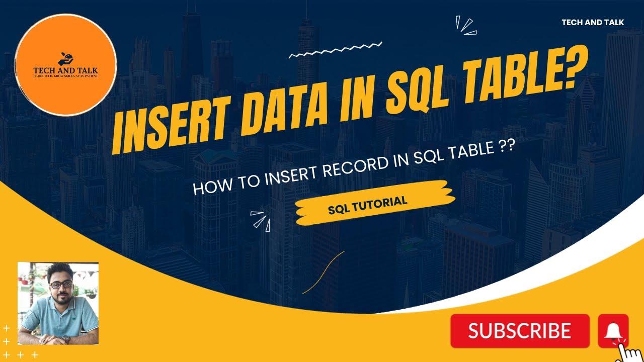 How to Insert Record in SQL Table | SQL Insert Statement