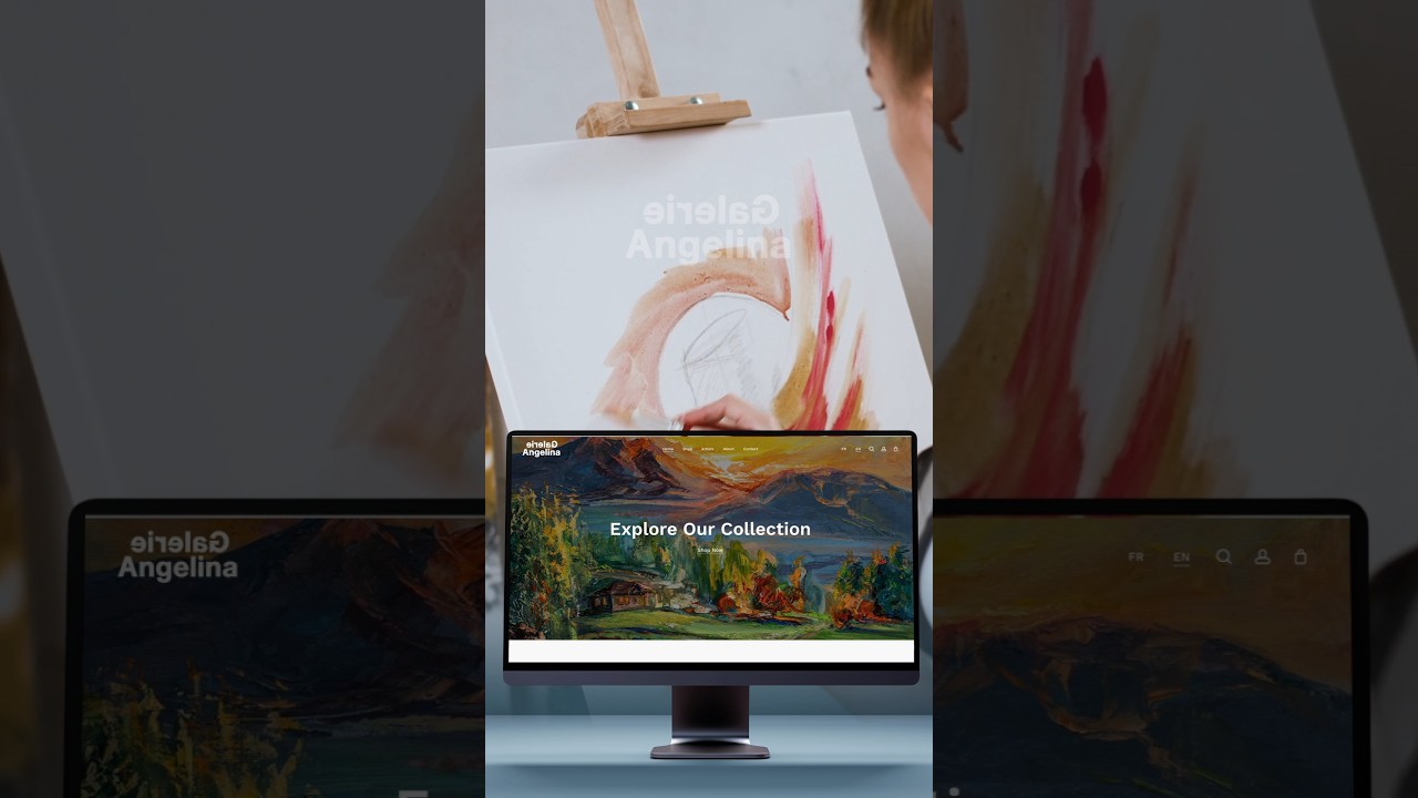 Web design for Galerie Angelina! Design and development!