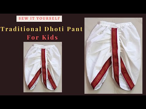 DIY Dhoti Pant Full Tutorial // Beautiful Dhoti pant for babies 1-2 years // Little Krishna Dress