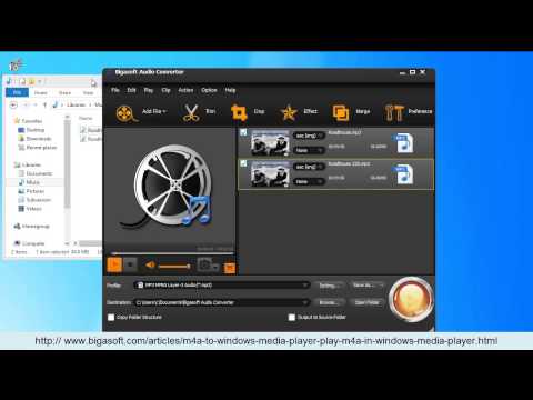 How to add m4a into windows media player?