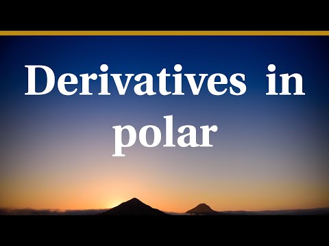 Derivatives of polar equations