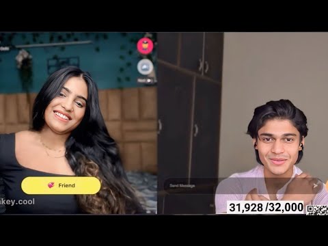 Long conversations with beautiful 😍 girl on monkey chat 🙈 #live #omegle #monkeyapp #ometv #monkeyapp