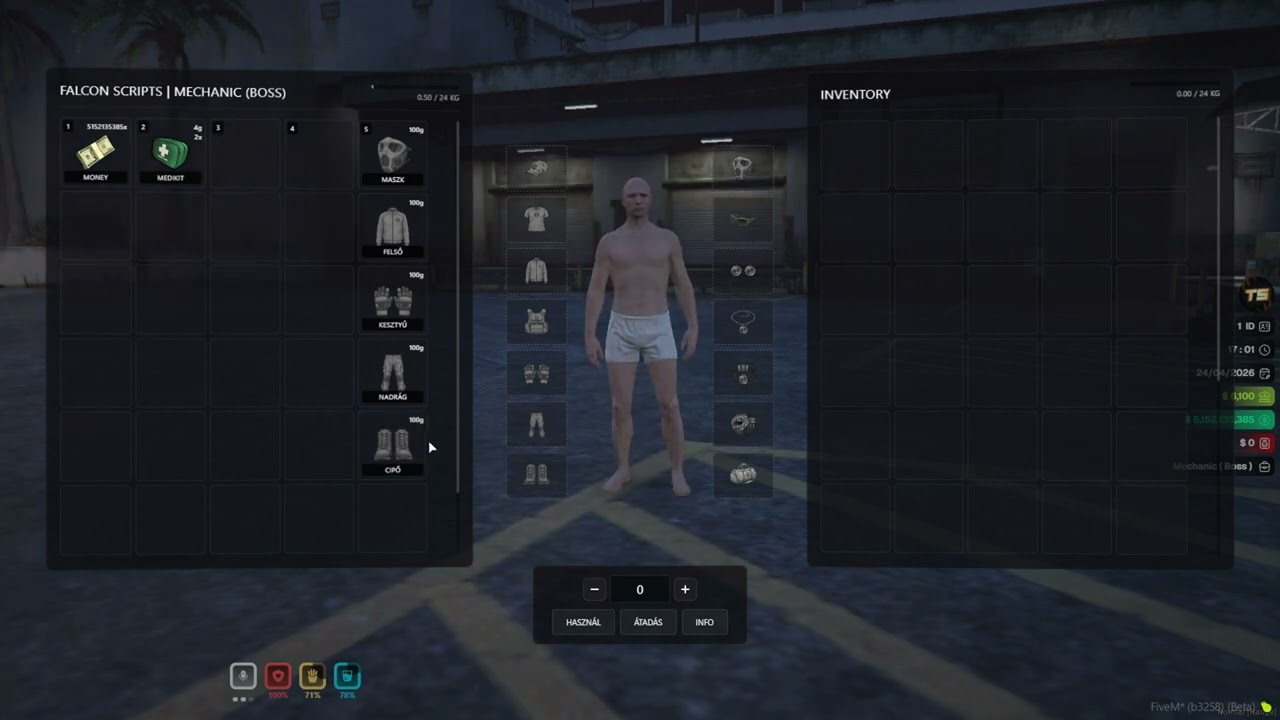 OX Inventory Redesign with Clothes (With full dress function)