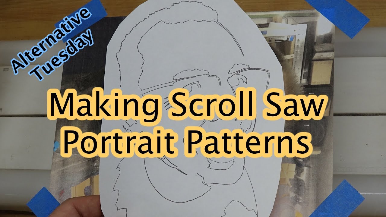 Making Scroll Saw Portrait Patterns