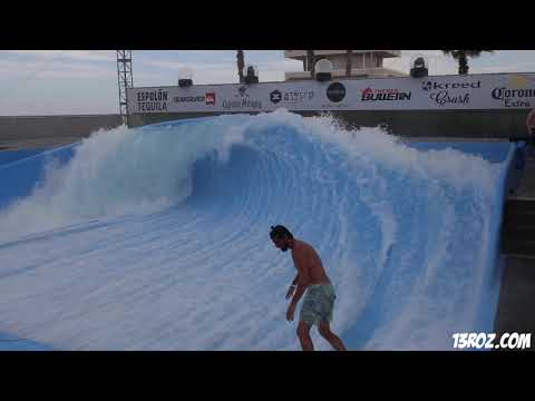 Sean Silvera Last run on the Flow Rider FlowBarrel at WaveHouse Sd Championships