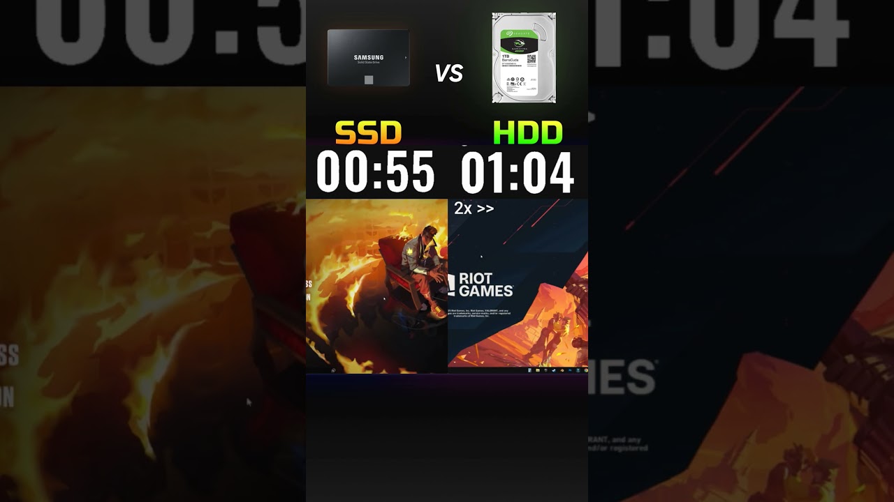 HDD vs SSD | VALORANT Speed test